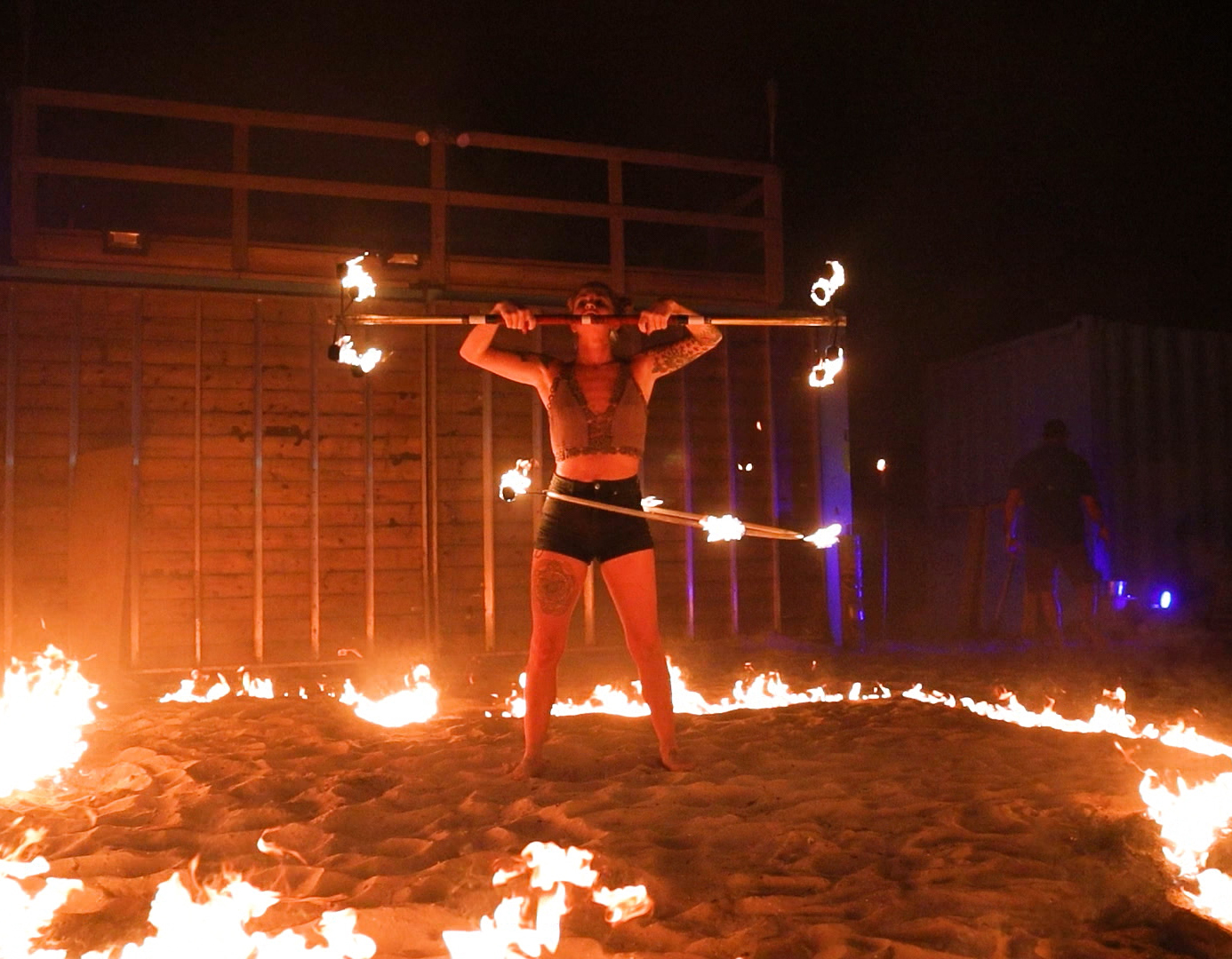 The Texas Bucket List – Stella Moon The Fire Mermaid in Port Aransas